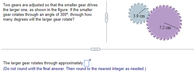 Solved Two gears are adjusted so that the smaller gear | Chegg.com