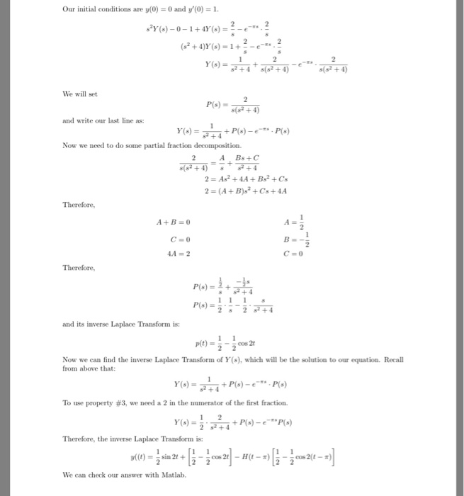 Solved Example #3: Solve the initial value problem, y" | Chegg.com
