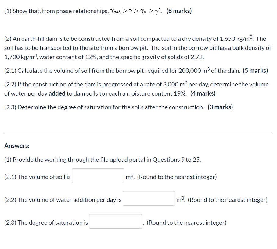 Solved (1) Show that, from phase relationships, Ysat >>> | Chegg.com