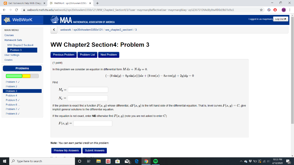 Solved C Cet Homework Help With Chegy X WebWork: | Chegg.com