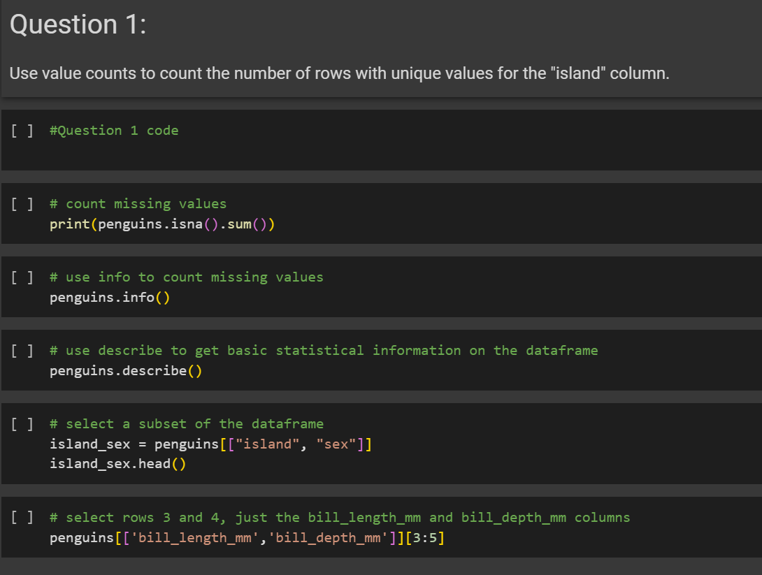 Solved Question 1 Use Value Counts To Count The Number Of