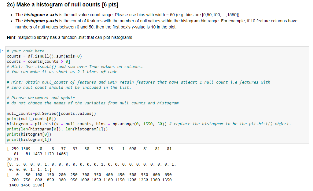 Solved All of the written code is mine, I am getting points | Chegg.com