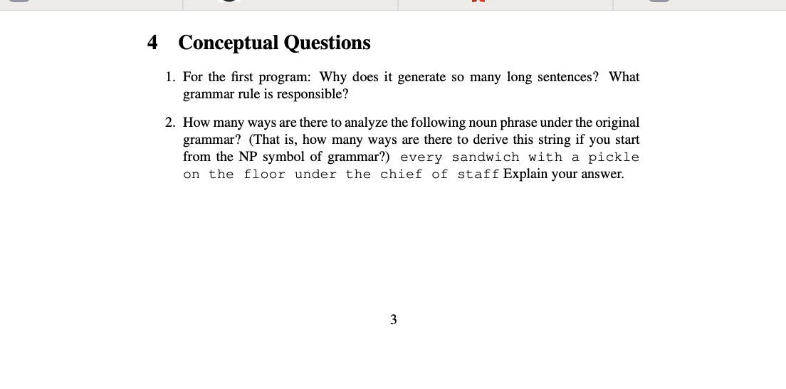 Solved 2.1 Basic Random Sentence Generator Write a random | Chegg.com