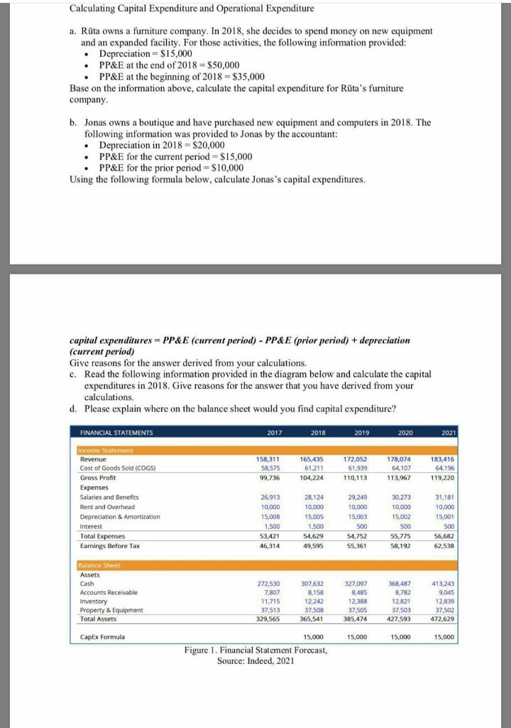Solved Calculating Capital Expenditure and Operational | Chegg.com