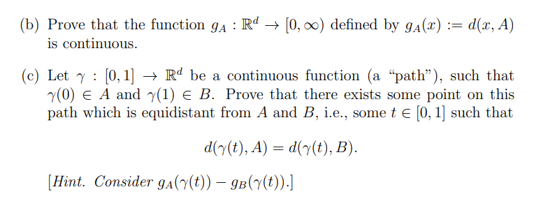 Solved 4. Let A,B be compact sets in Rd. (a) Fix a point | Chegg.com
