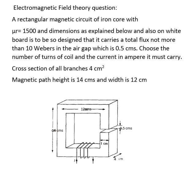 Solved Electromagnetic field theory question: A rectangular | Chegg.com