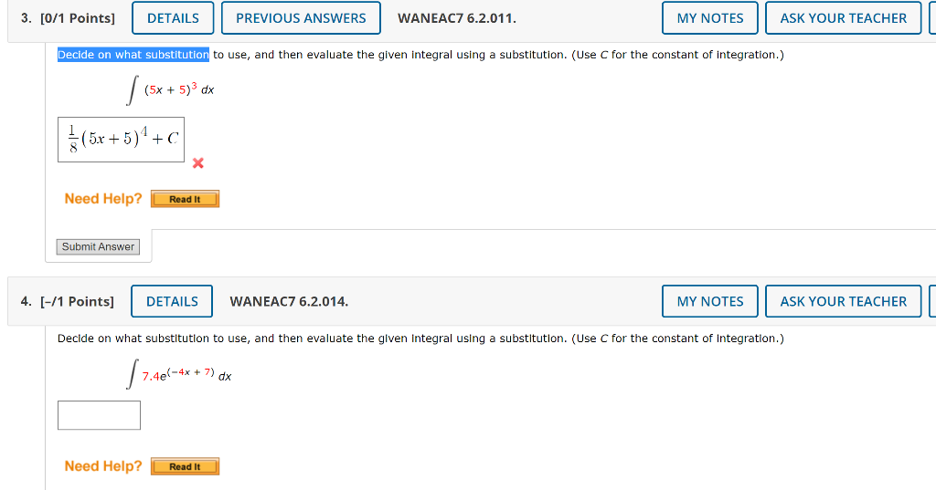 Solved 3. [0/1 Points] DETAILS PREVIOUS ANSWERS WANEAC7 | Chegg.com