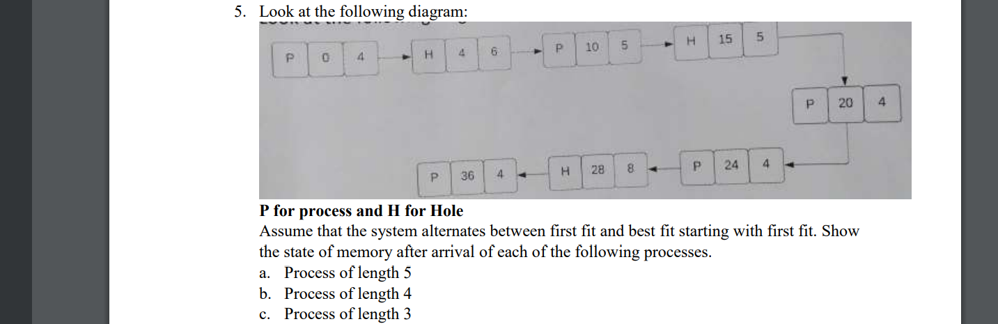 Solved this is from operating system theory course, solve | Chegg.com