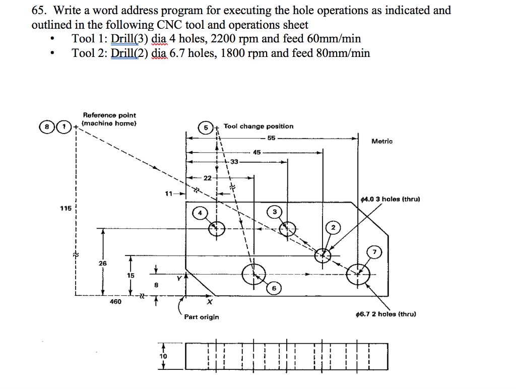 Solved 65. Write a word address program for executing the | Chegg.com
