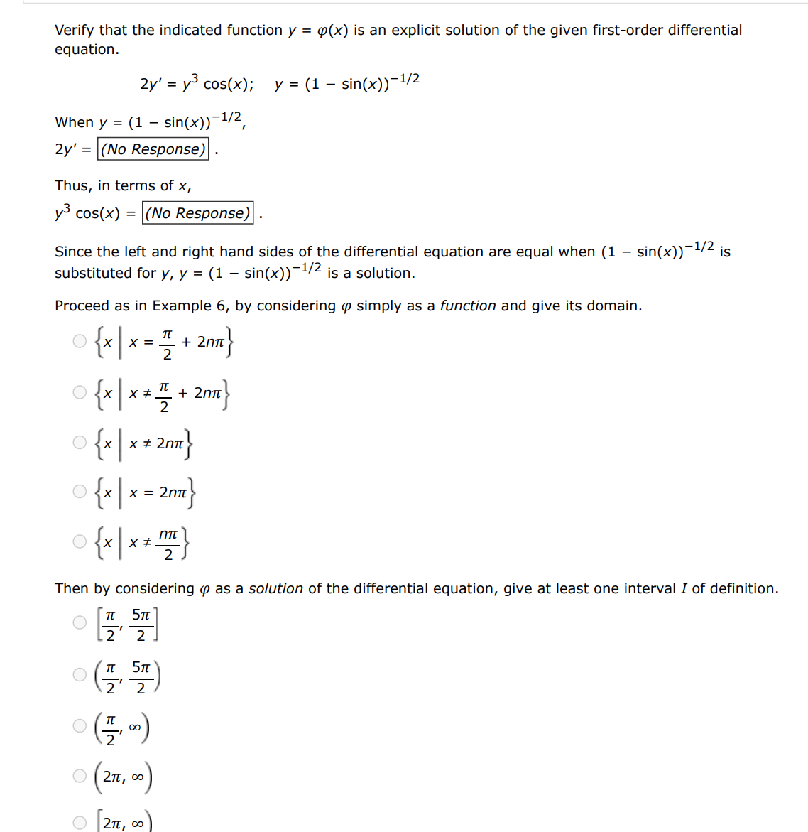Solved Verify That The Indicated Function Y φ X Is An
