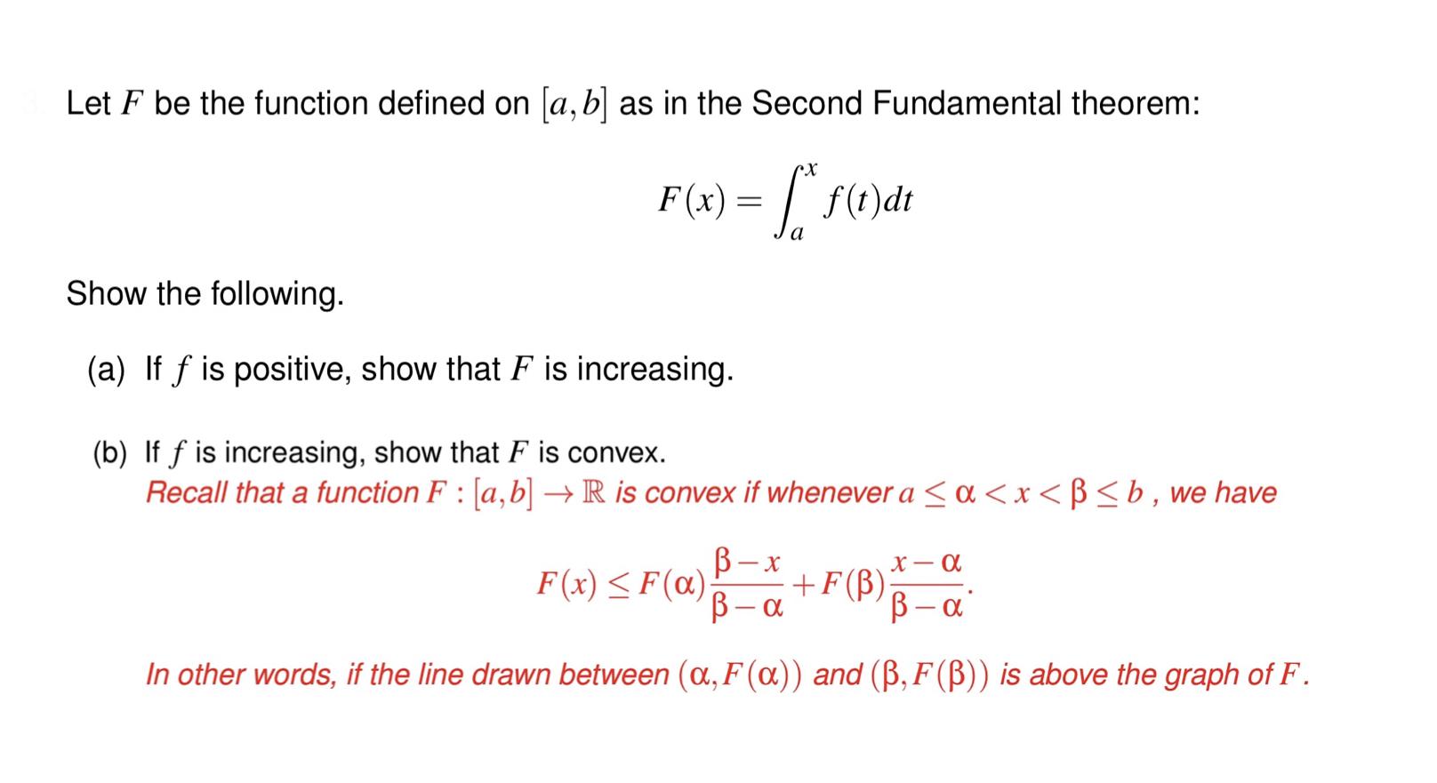 Solved Let F be the function defined on [a,b] as in the | Chegg.com