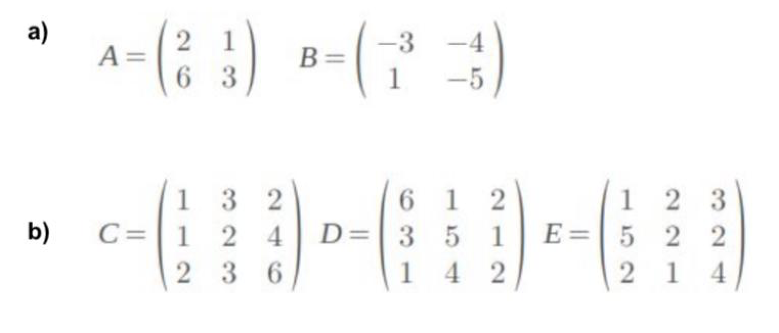 Solved Find the inverses of the following matrices and check | Chegg.com