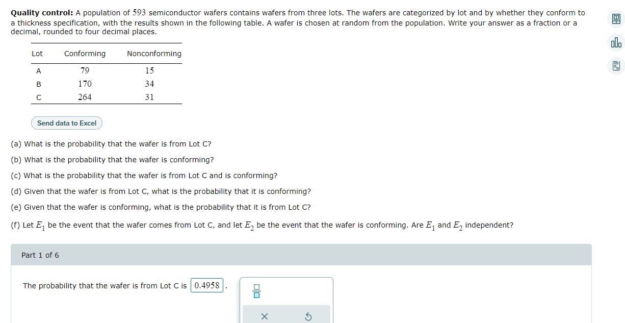 Solved Quality control: A population of 593 semiconductor | Chegg.com