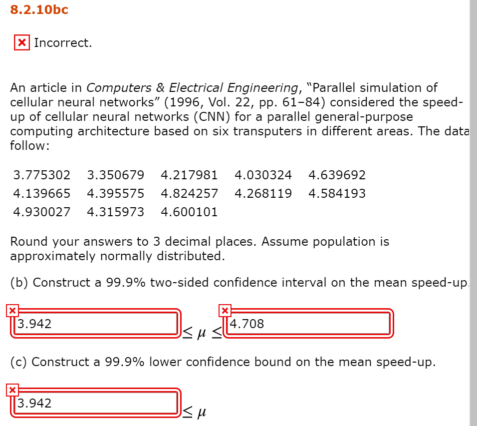 Solved 8.1.1abc For a normal population with known variance | Chegg.com
