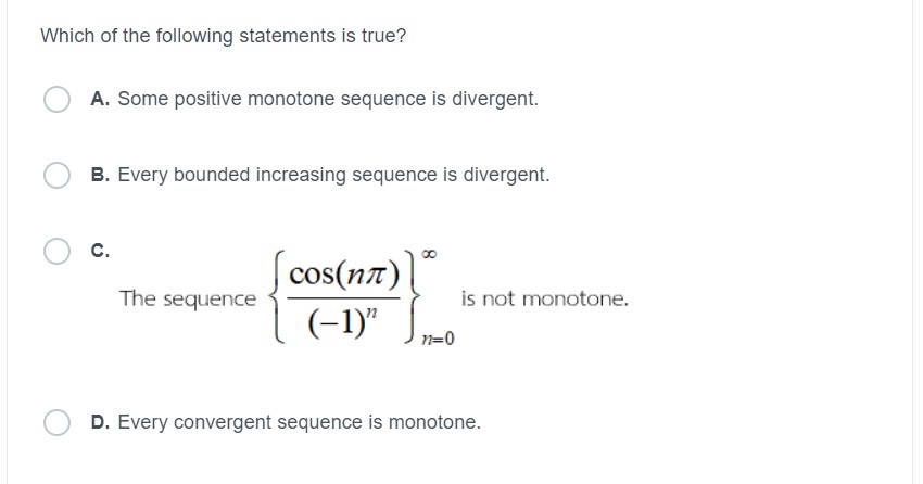Solved Which of the following statements is true? A. Some | Chegg.com