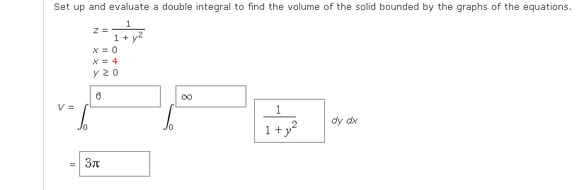 Set up a double integral to find the volume of the | Chegg.com