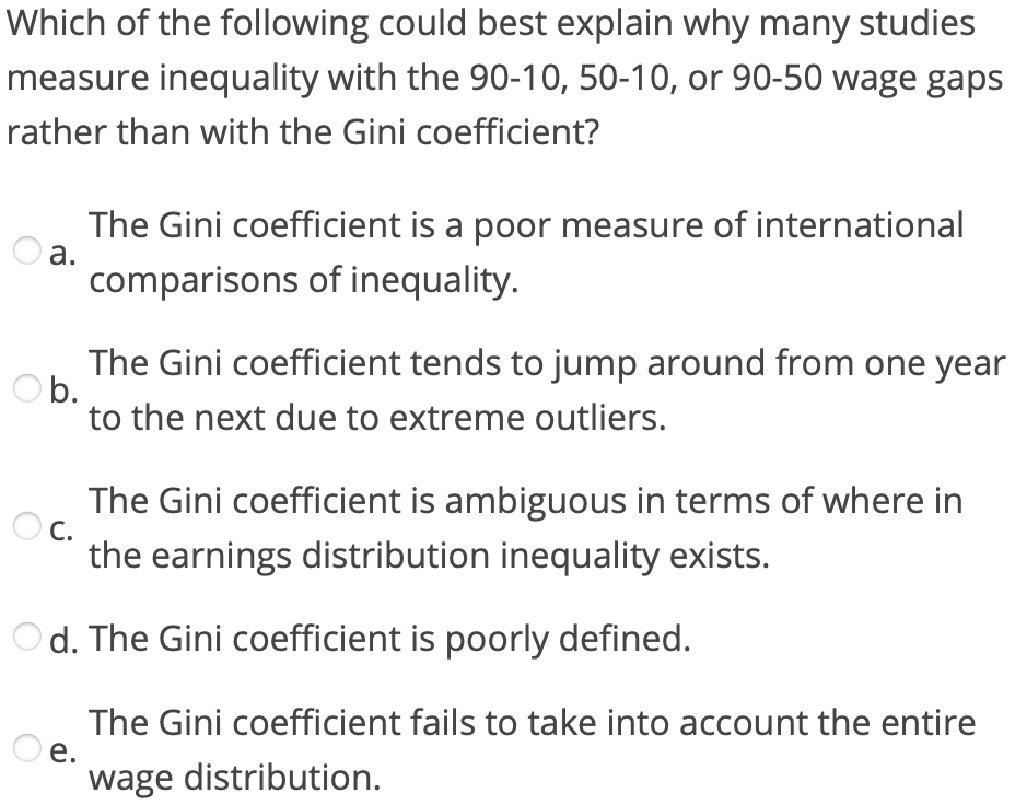 Solved Which of the following could best explain why many | Chegg.com