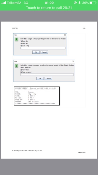 Solved create an application that will allow a user to | Chegg.com