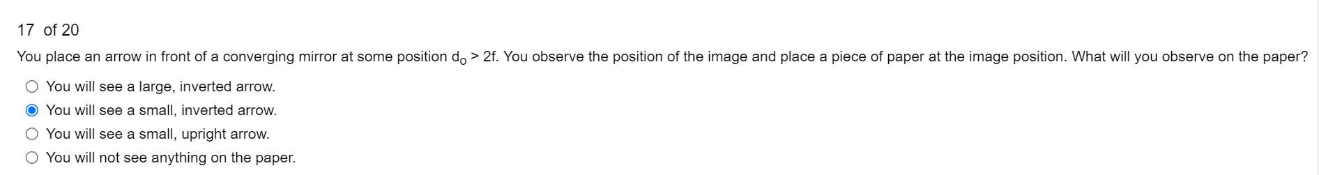 Solved You will see a large, inverted arrow. You will see a | Chegg.com