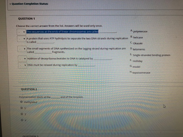 Solved Question Completion Status QUESTION 1 Choose the | Chegg.com