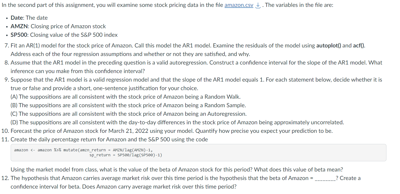 please help me write a r studio code that will help | Chegg.com