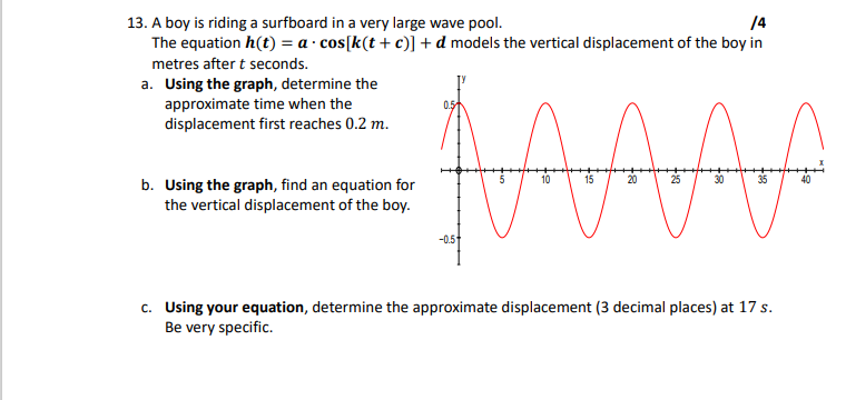 Solved how to post a questionA boy is riding a surfboard in | Chegg.com