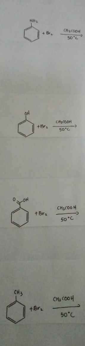 Solved Draw the major monobromination product/s for each of | Chegg.com