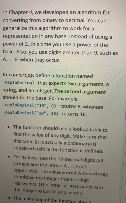 Solved In Chapter 4, we developed an algorithm for | Chegg.com