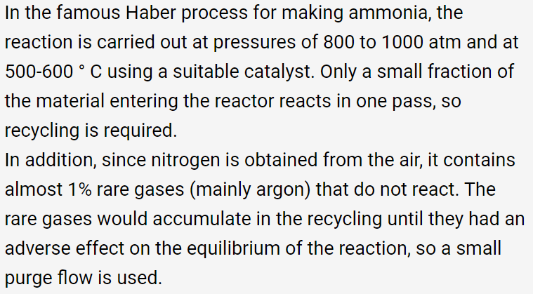 Solved In the famous Haber process for making ammonia, the | Chegg.com