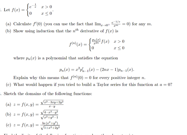 Solved e-1/ 0) for any m. >0 5. Let f(x) 10