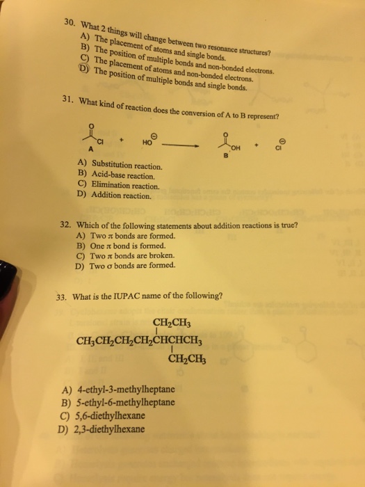 Solved 22. What is the parent chain for the following | Chegg.com