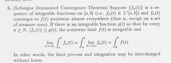 Solved 10. Show that the Lebesgue dominated convergence | Chegg.com