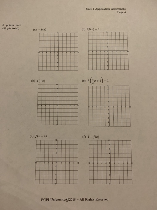 Solved Unit 1 Application Assignment Page 3 4 Use The Graph 6578