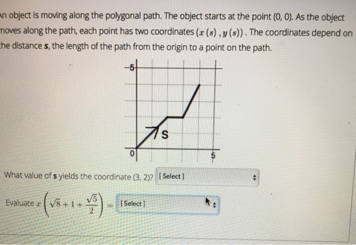 Solved object is moving along the polygonal path. The | Chegg.com