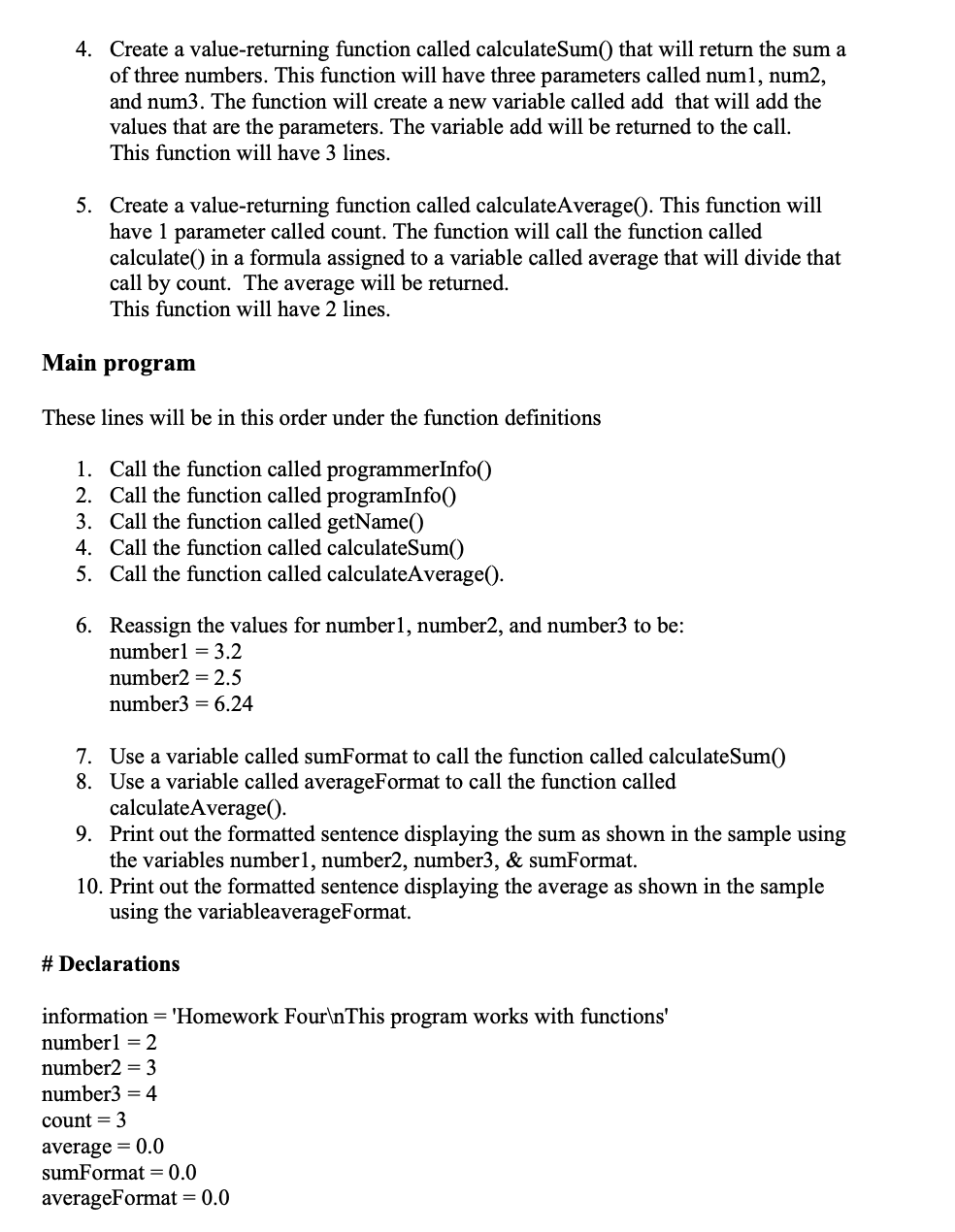 Solved Note: Do not print the programmer and programmer | Chegg.com