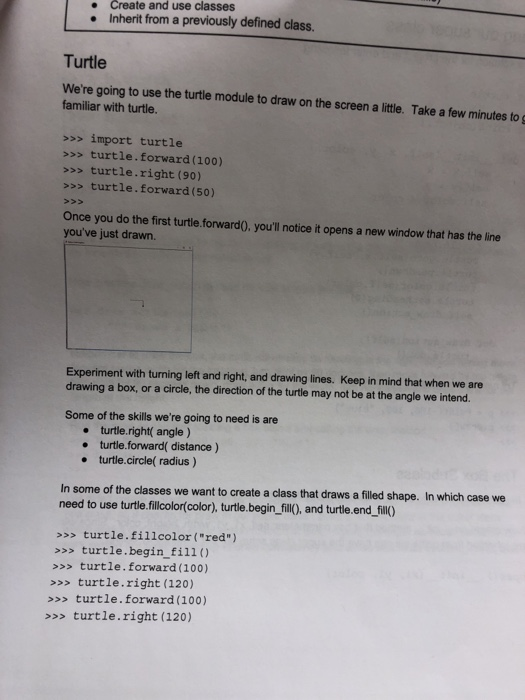 Solved Create And Use Classes Inherit From A Previously 
