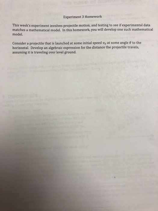 Solved Experiment 3 Homework This week's experiment involves | Chegg.com