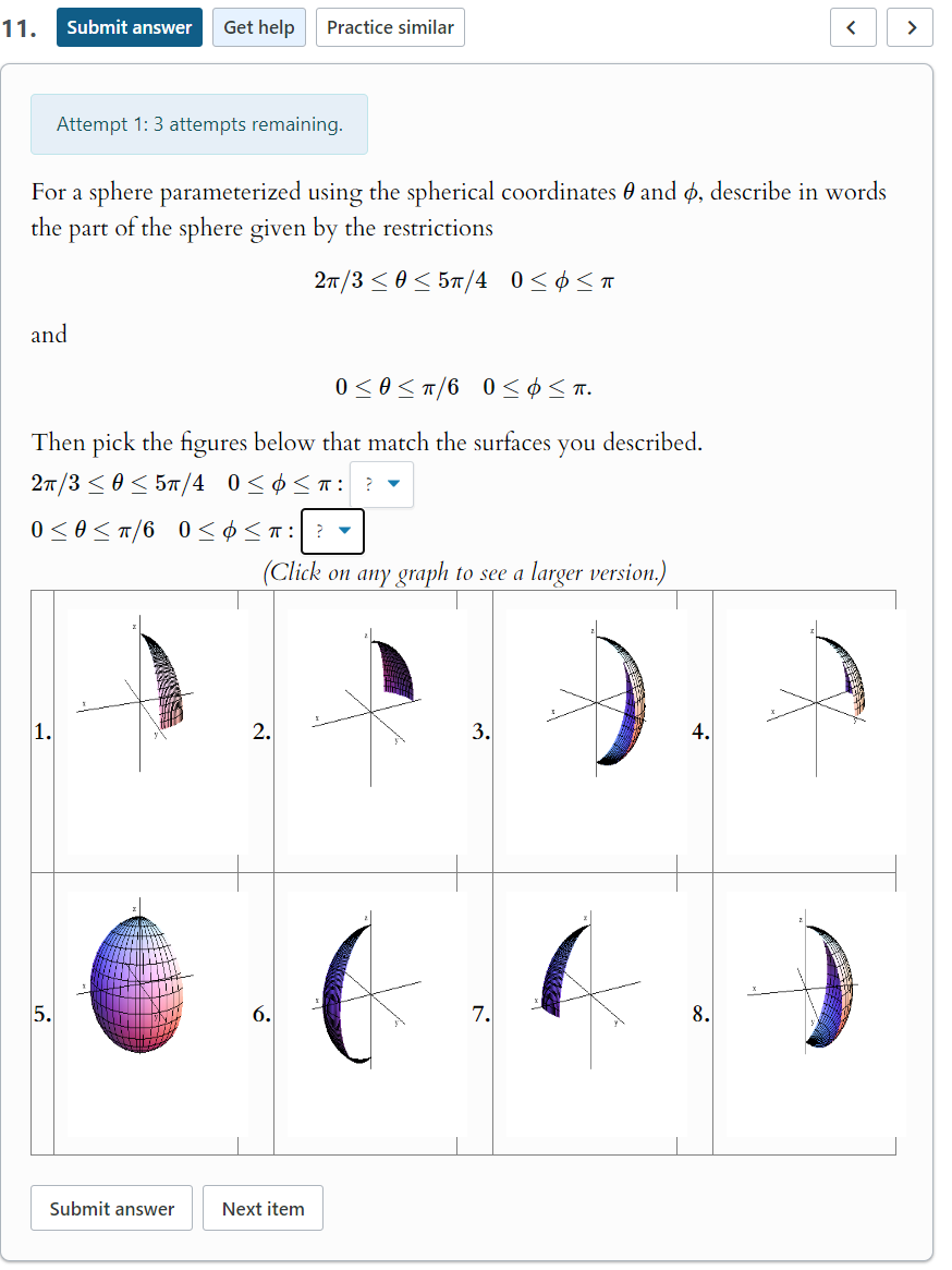 Solved Attempt 1: 3 ﻿attempts remaining.For a sphere | Chegg.com