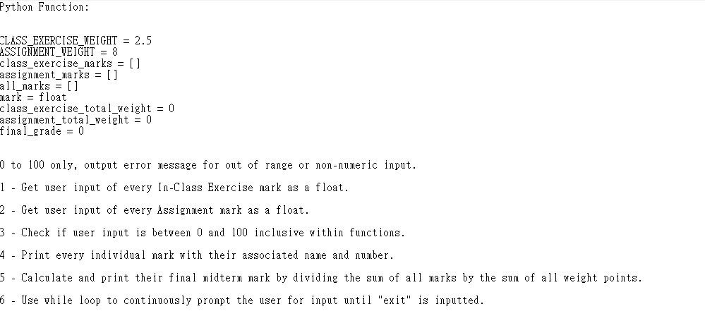 Solved Python Function: CLASS EKERCISE WEIGHT =2.5 | Chegg.com