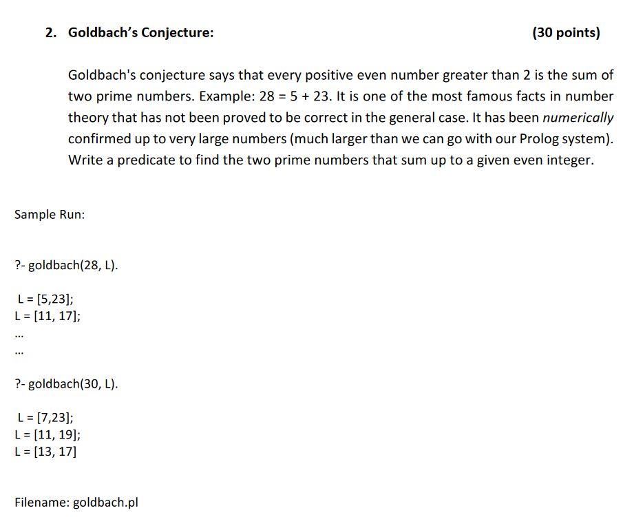 Solved Use Prolog To Write The Following Code That Gives The 