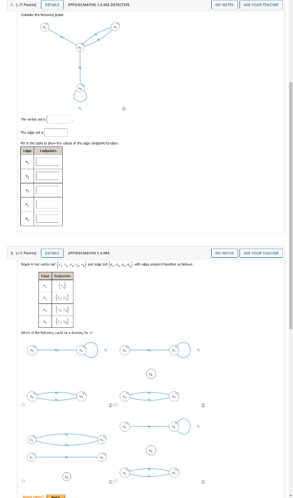 Solved 1. (-/7 Points) DETAILS EPPDISCMATHS 1.4.002. | Chegg.com