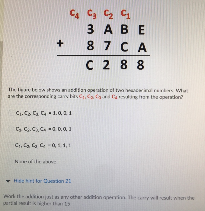 Solved C4 C3 C2 C1 ???? + 8 7 C A C 2 8 8 The figure below | Chegg.com