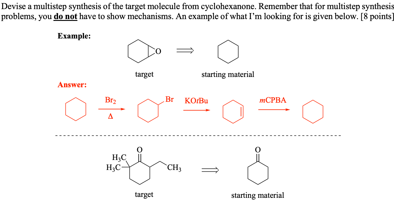Solved Devise a multistep synthesis of the target molecule | Chegg.com