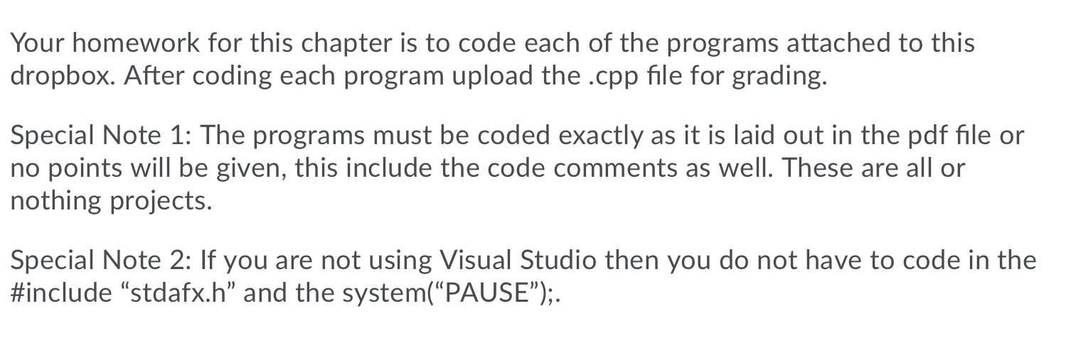 Your homework for this chapter is to code each of the | Chegg.com