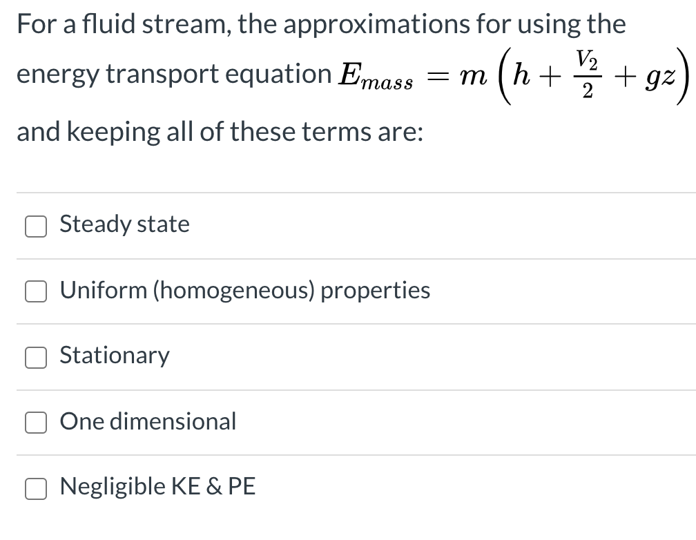 Solved Choose the correct expressions for the total energy | Chegg.com