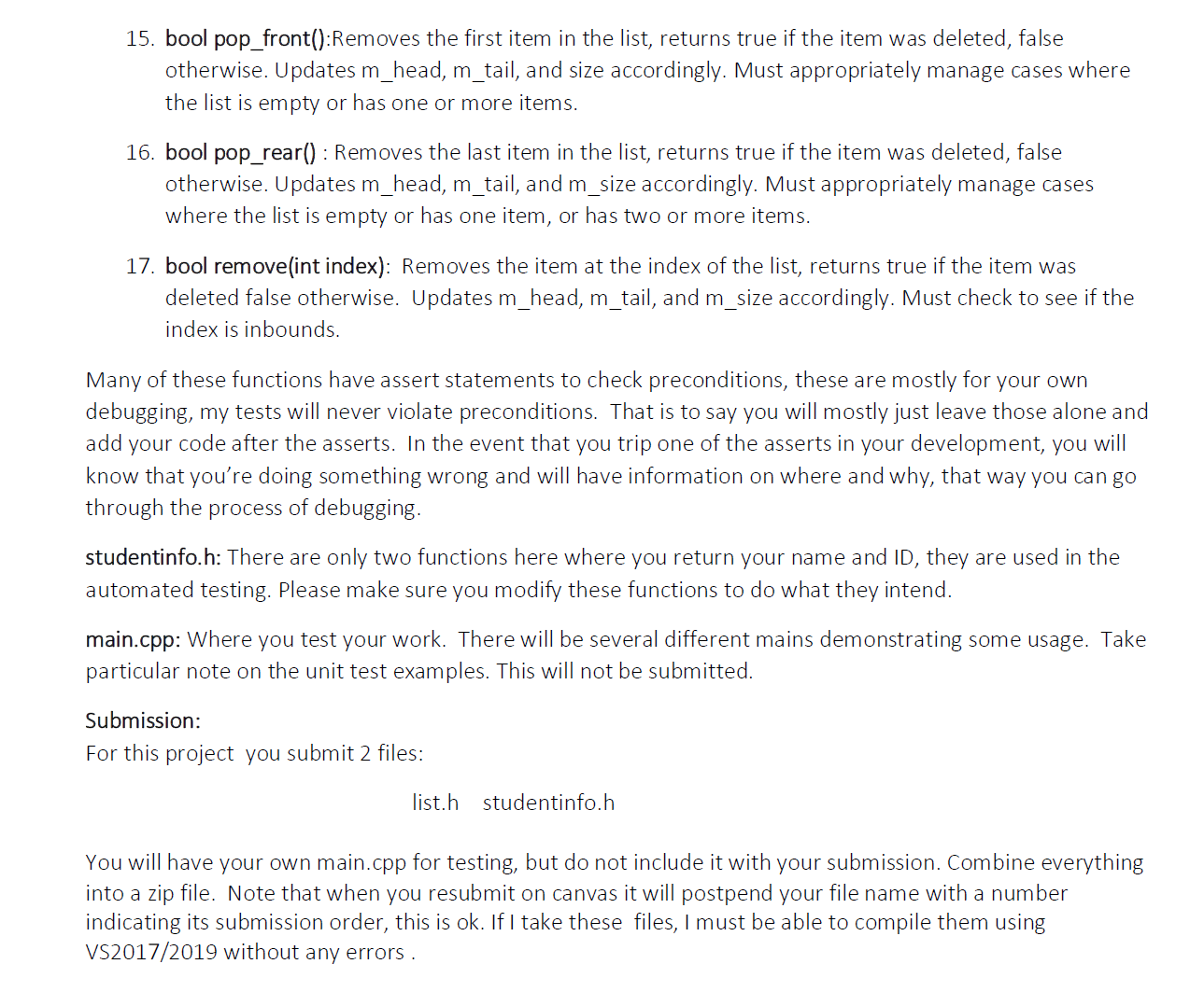 Solved Overview: This project will have you implement a | Chegg.com