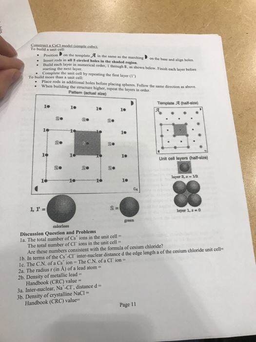 Solved To build a unit cell: Position, on the | Chegg.com