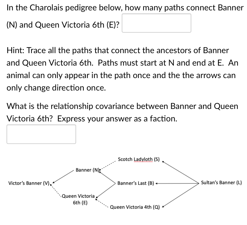 Solved In the Charolais pedigree below, how many paths | Chegg.com