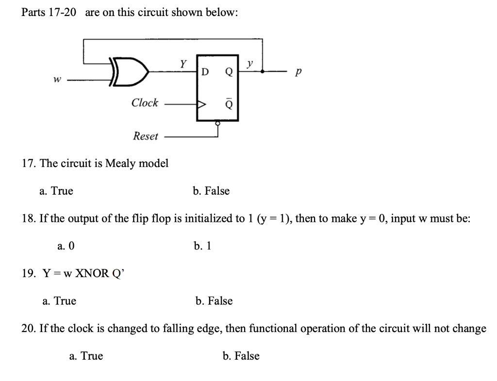 [Solved]: Parts ( 17-20 ) are on this circuit shown belo