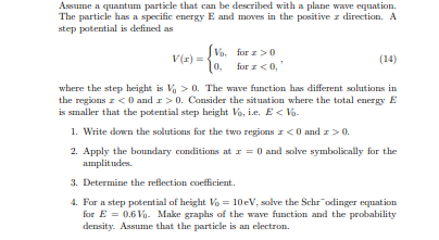 Solved Assume a quantum particle that can be described with | Chegg.com